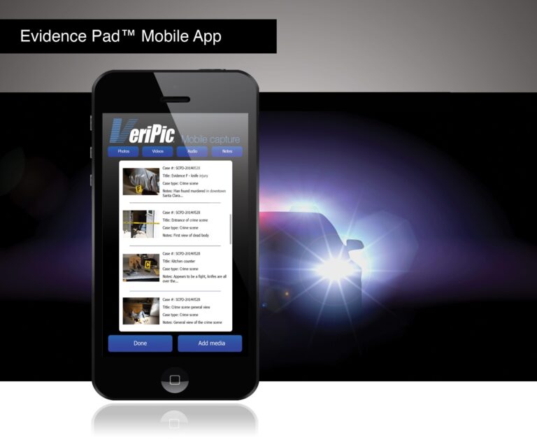 Enhancing Law Enforcement VeriPic Evidence Pad Cloud Edition